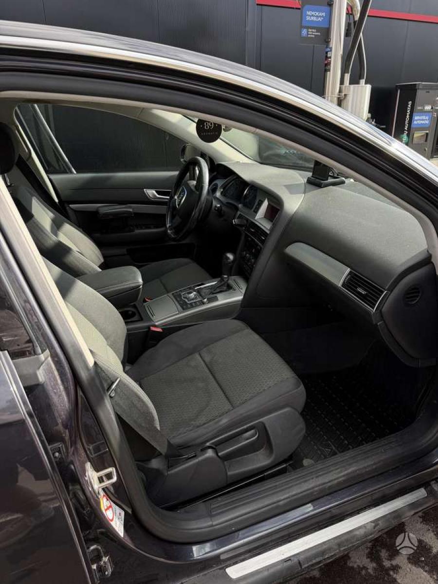 Black Audi A6 2007 in Vilnius, with an engine capacity of 1.98 L and mileage of 297 thousand km for 2000 €, photo 8 on AUTOMOTO.COM.LV