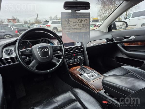 Black Audi A6 2008 in Riga, with an engine capacity of 2.70 L and mileage of 280 thousand km for 5490 €, photo 7 on AUTOMOTO.COM.LV