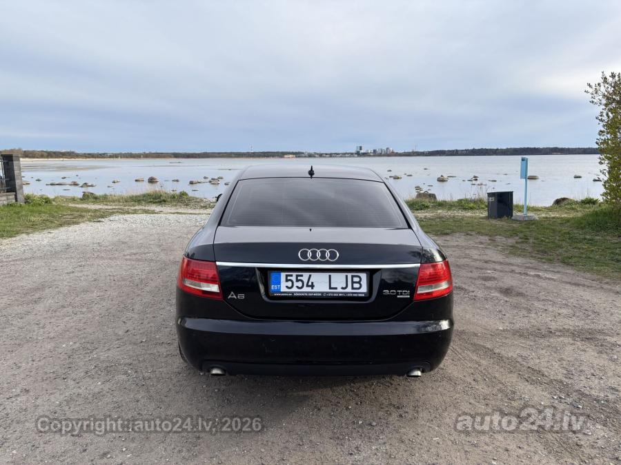 Black Audi A6 2008 in Tallinn, with an engine capacity of 3.00 L and mileage of 312 thousand km for 4300 €, photo 6 on AUTOMOTO.COM.LV