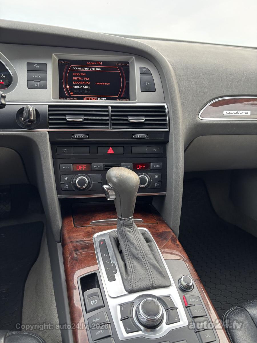 Black Audi A6 2008 in Tallinn, with an engine capacity of 3.00 L and mileage of 312 thousand km for 4300 €, photo 12 on AUTOMOTO.COM.LV