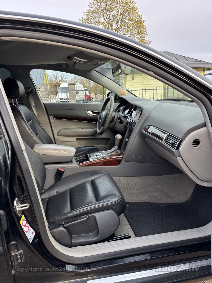 Black Audi A6 2008 in Tallinn, with an engine capacity of 3.00 L and mileage of 312 thousand km for 4300 €, photo 13 on AUTOMOTO.COM.LV