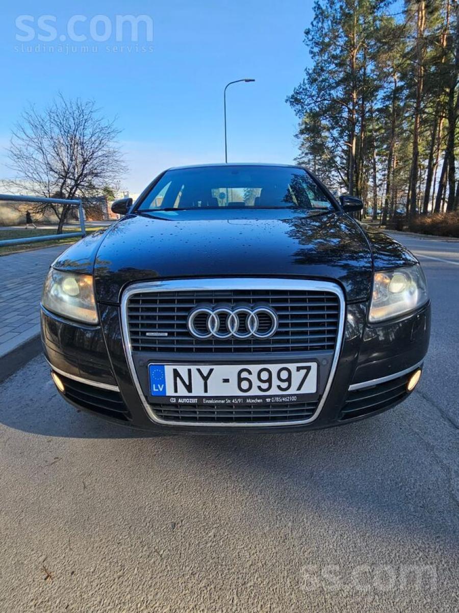 Black Audi A6 2008 in Riga, with an engine capacity of 2.70 L and mileage of 336 thousand km for 3800 €, photo 4 on AUTOMOTO.COM.LV