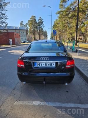 Black Audi A6 2008 in Riga, with an engine capacity of 2.70 L and mileage of 336 thousand km for 3800 €, photo 5 on AUTOMOTO.COM.LV
