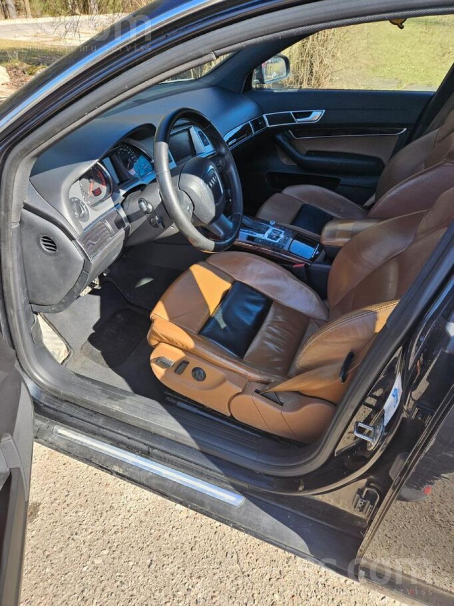 Black Audi A6 2008 in Riga, with an engine capacity of 2.70 L and mileage of 336 thousand km for 3800 €, photo 8 on AUTOMOTO.COM.LV