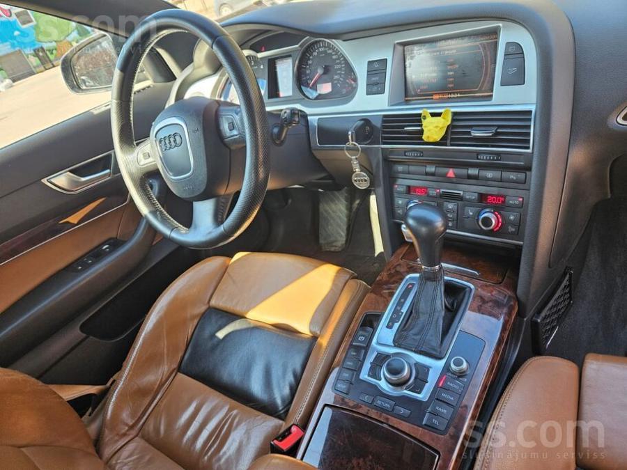 Black Audi A6 2008 in Riga, with an engine capacity of 2.70 L and mileage of 336 thousand km for 3800 €, photo 12 on AUTOMOTO.COM.LV