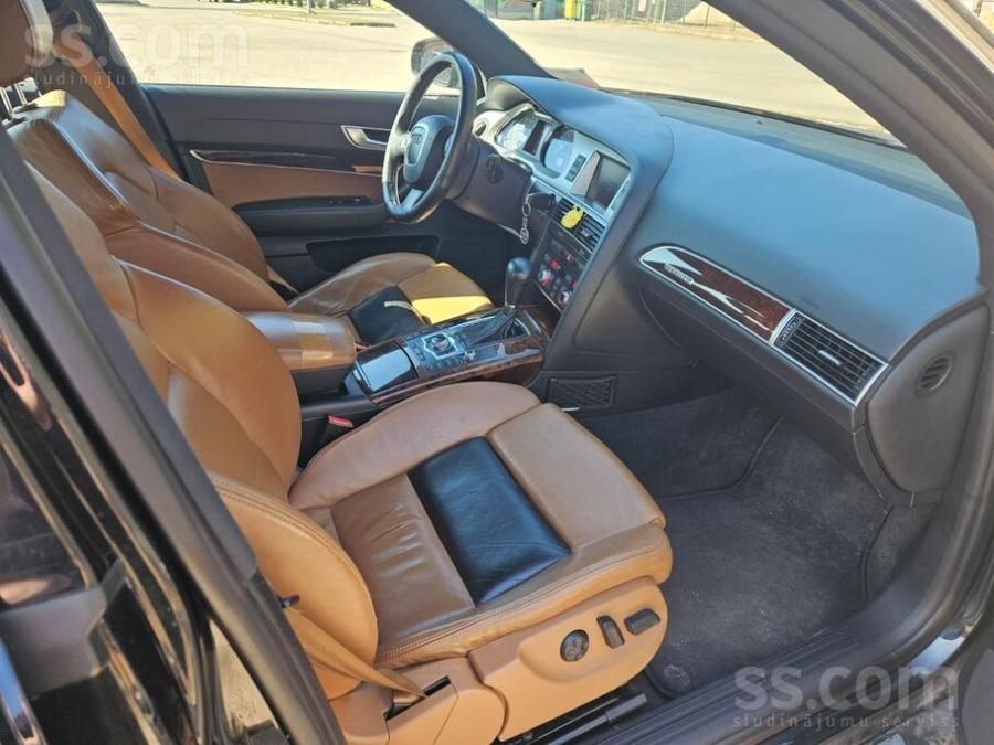 Black Audi A6 2008 in Riga, with an engine capacity of 2.70 L and mileage of 336 thousand km for 3800 €, photo 13 on AUTOMOTO.COM.LV