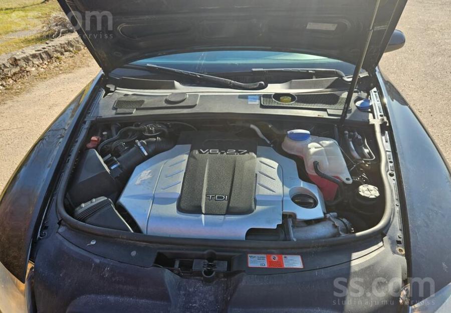 Black Audi A6 2008 in Riga, with an engine capacity of 2.70 L and mileage of 336 thousand km for 3800 €, photo 14 on AUTOMOTO.COM.LV