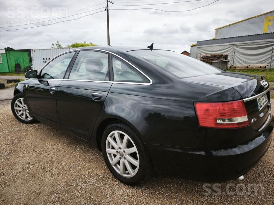 Black Audi A6 2008 in Riga, with an engine capacity of 2.70 L and mileage of 0 thousand km for 5300 €, photo 6 on AUTOMOTO.COM.LV