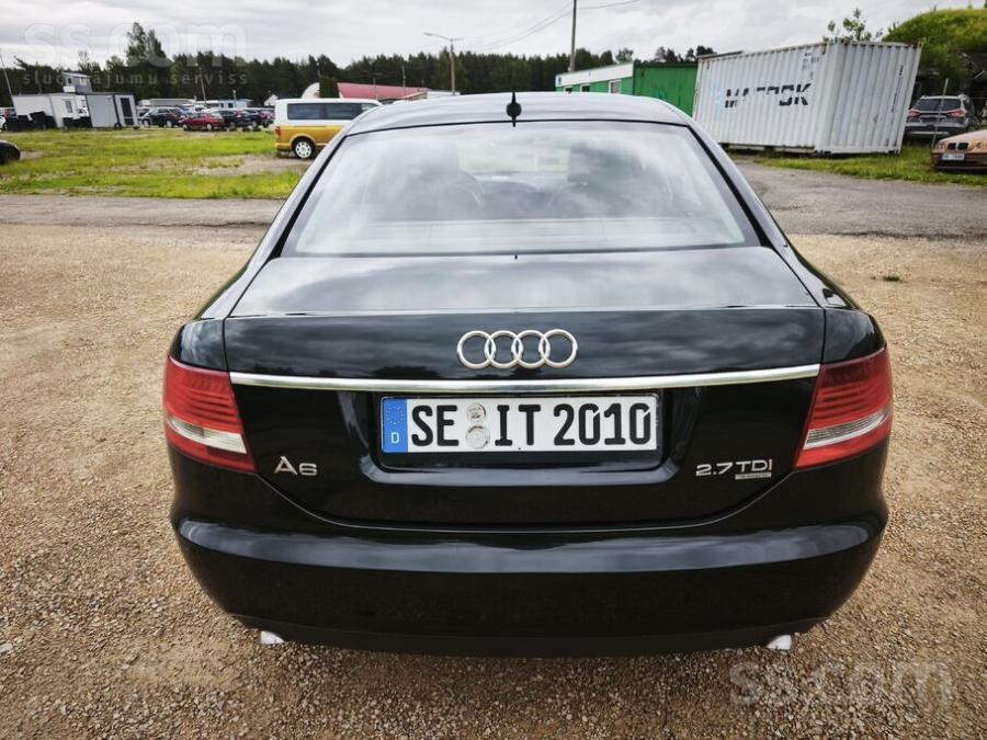 Black Audi A6 2008 in Riga, with an engine capacity of 2.70 L and mileage of 0 thousand km for 5300 €, photo 31 on AUTOMOTO.COM.LV