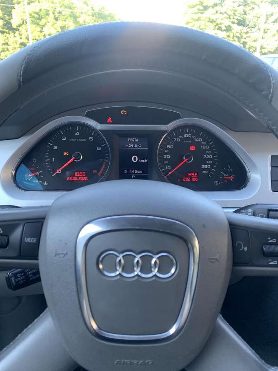 Melns Audi A6 2008 Kauņa, ar dzinēja tilpumu 3.00 L un nobraukumu 282 tūkst. km par 4500 €, foto 7 vietnē AUTOMOTO.COM.LV