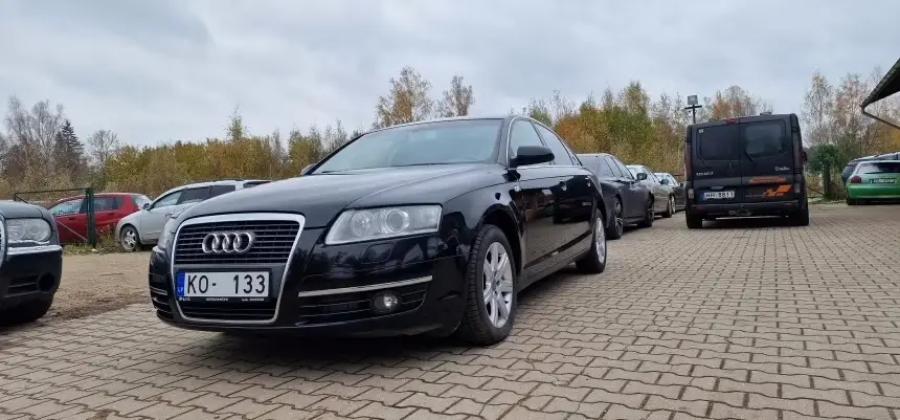 Black Audi A6 2008 in Valmiera, with an engine capacity of 2.70 L and mileage of 373 thousand km for 3750 €, photo 8 on AUTOMOTO.COM.LV