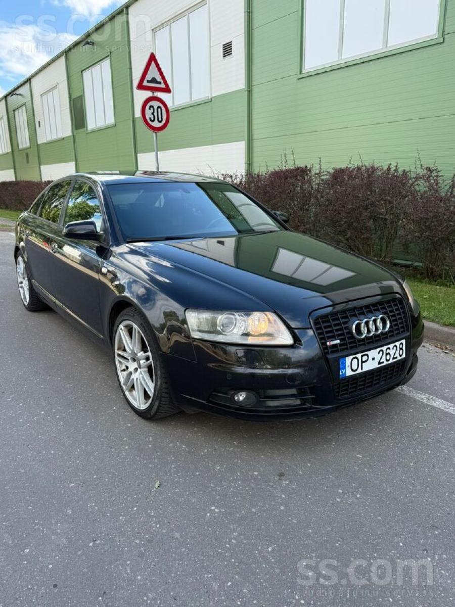 Black Audi A6 2008 in Riga, with an engine capacity of 3.00 L and mileage of 0 thousand km for 4500 €, photo 1 on AUTOMOTO.COM.LV