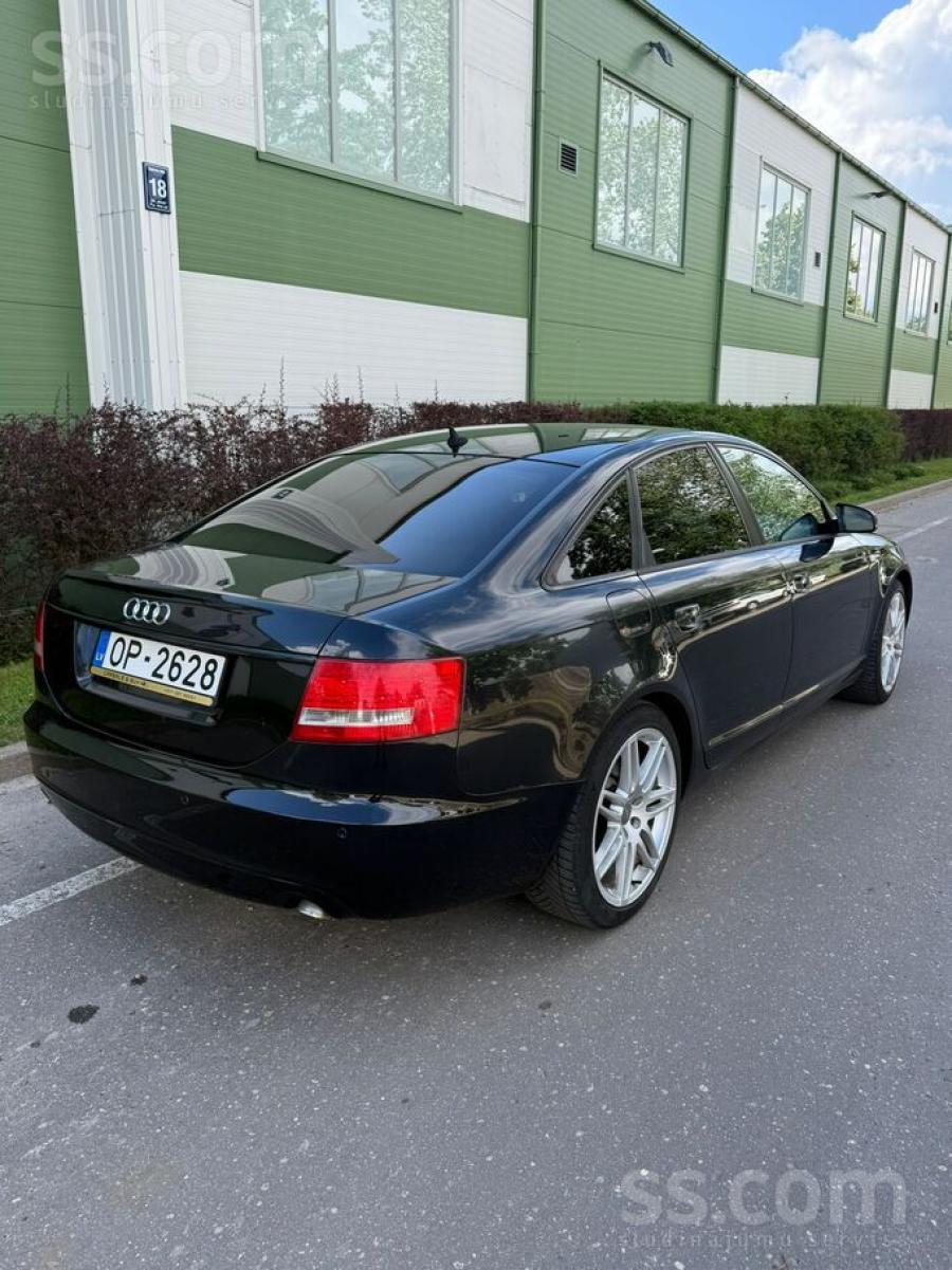 Black Audi A6 2008 in Riga, with an engine capacity of 3.00 L and mileage of 0 thousand km for 4500 €, photo 4 on AUTOMOTO.COM.LV