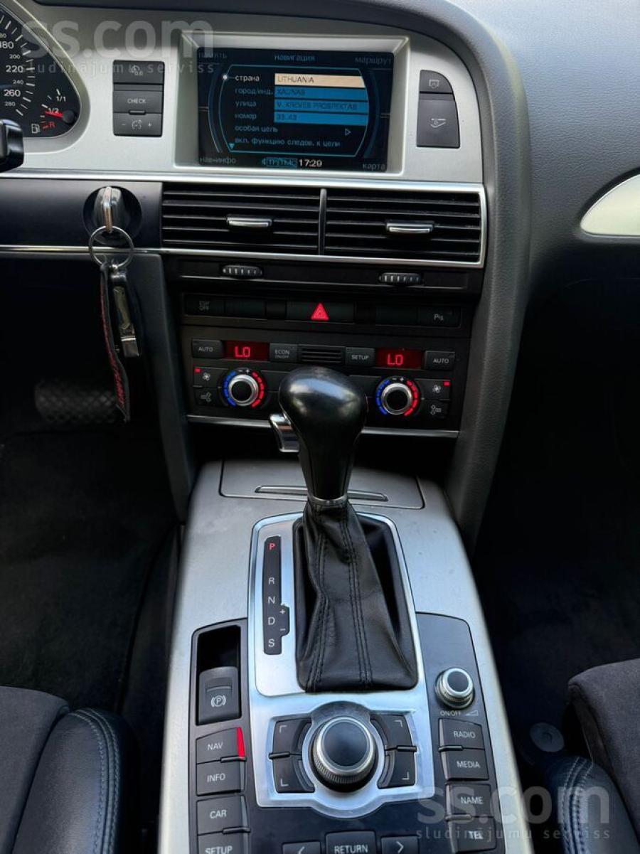 Black Audi A6 2008 in Riga, with an engine capacity of 3.00 L and mileage of 0 thousand km for 4500 €, photo 6 on AUTOMOTO.COM.LV