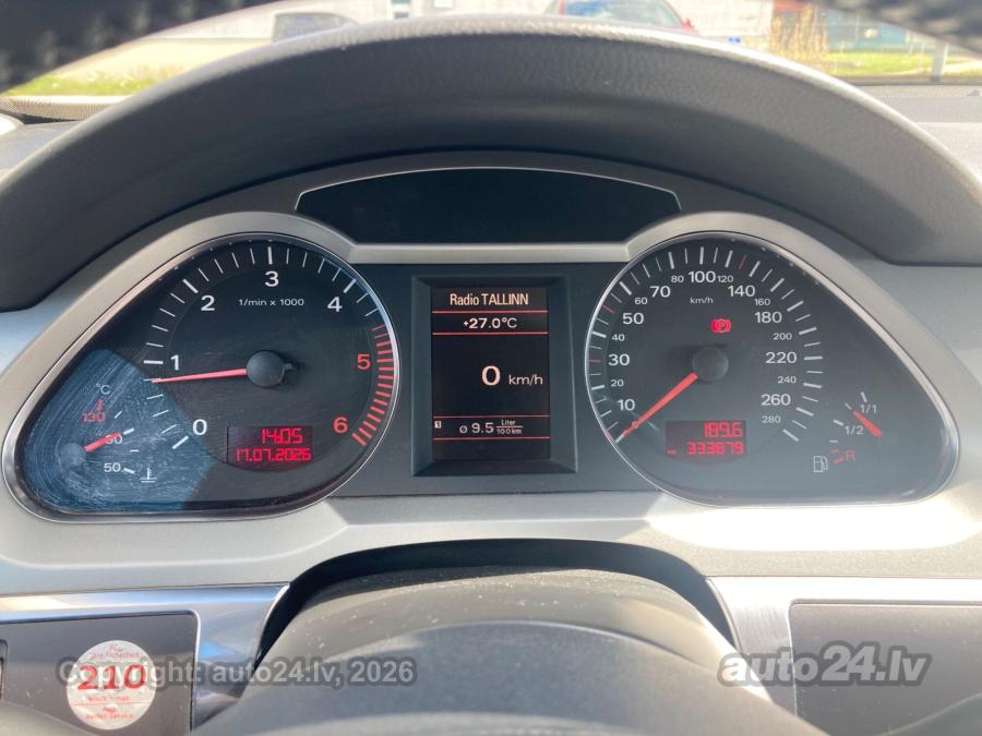 Melns Audi A6 2008 Tallina, ar dzinēja tilpumu 2.70 L un nobraukumu 340 tūkst. km par 2800 €, foto 6 vietnē AUTOMOTO.COM.LV