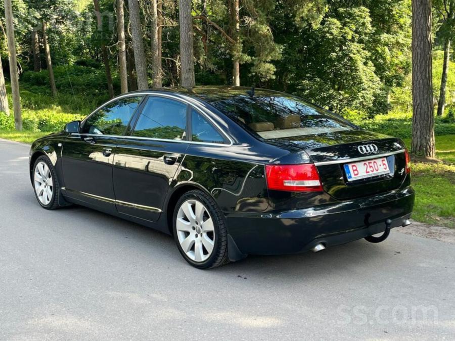 Black Audi A6 2008 in Riga, with an engine capacity of 2.70 L and mileage of 0 thousand km for 3899 €, photo 4 on AUTOMOTO.COM.LV