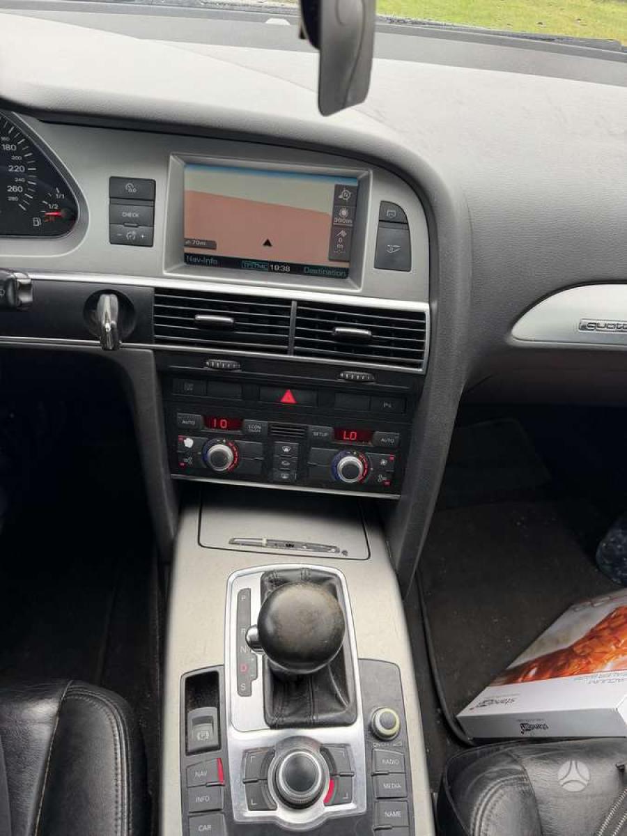 Melns Audi A6 2008 Kauņa, ar dzinēja tilpumu 2.97 L un nobraukumu 3 tūkst. km par 1750 €, foto 14 vietnē AUTOMOTO.COM.LV