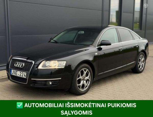 Black Audi A6 2008 in Vilnius, with an engine capacity of 2.70 L and mileage of 344 thousand km for 3399 €, photo 1 on AUTOMOTO.COM.LV