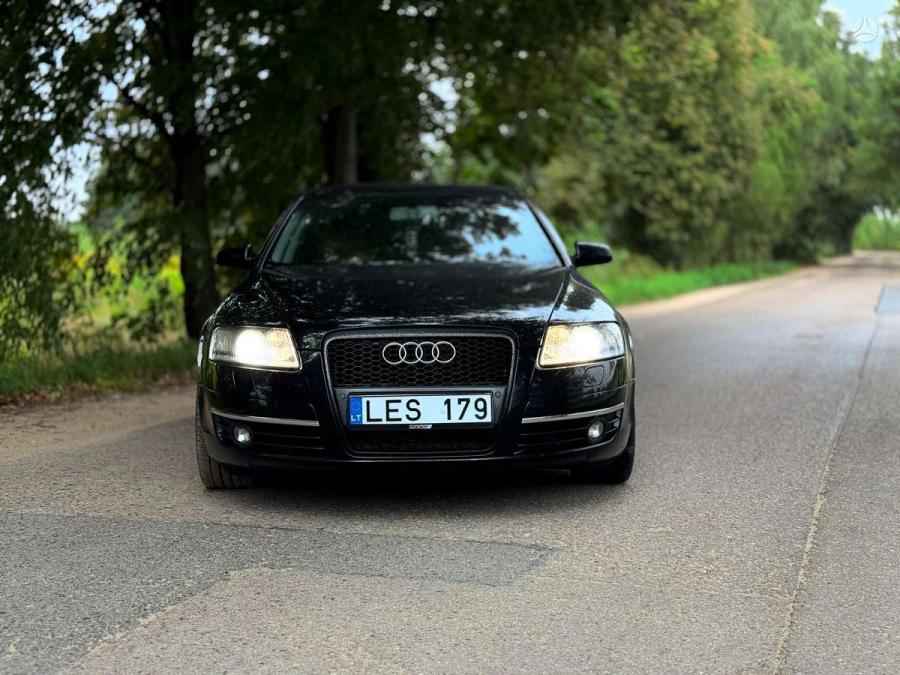 Melns Audi A6 2008 Viļņa, ar dzinēja tilpumu 2.97 L un nobraukumu 244 tūkst. km par 4000 €, foto 3 vietnē AUTOMOTO.COM.LV