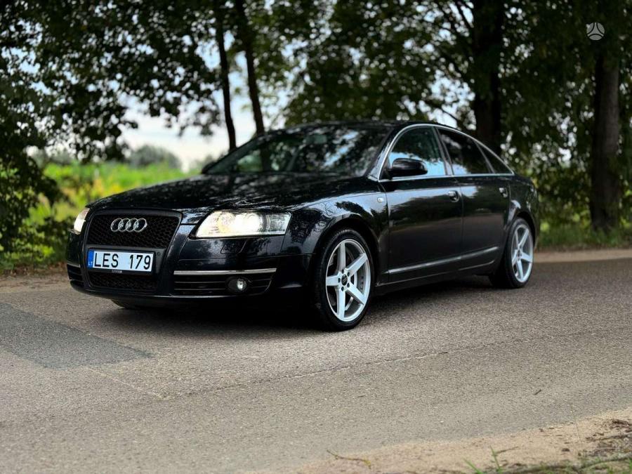 Melns Audi A6 2008 Viļņa, ar dzinēja tilpumu 2.97 L un nobraukumu 244 tūkst. km par 4000 €, foto 4 vietnē AUTOMOTO.COM.LV