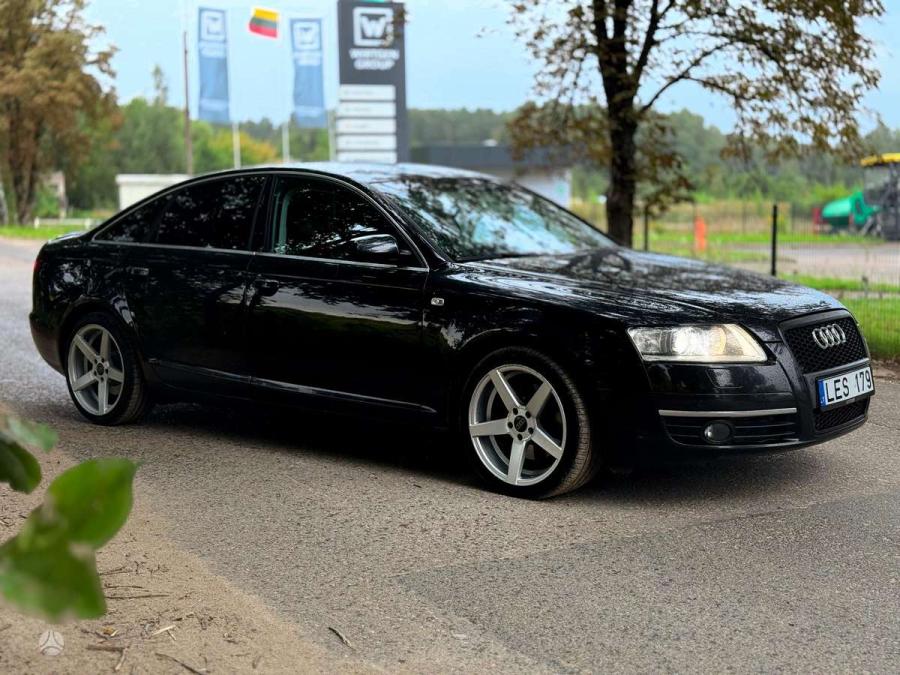 Melns Audi A6 2008 Viļņa, ar dzinēja tilpumu 2.97 L un nobraukumu 244 tūkst. km par 4000 €, foto 5 vietnē AUTOMOTO.COM.LV
