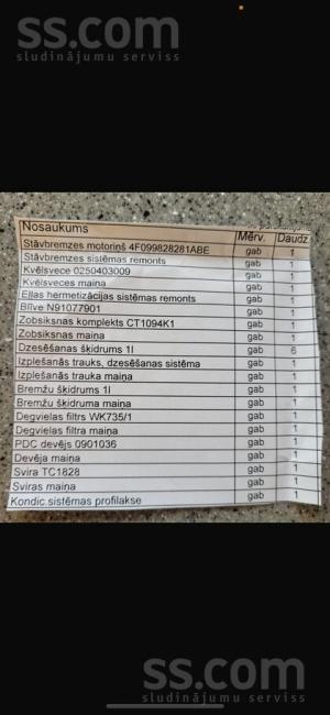 Черный Ауди А6 2008 в Рига, объемом двигателя 3.00 л и пробегом 384 тыс. км за 3900 €, фото 10 на AUTOMOTO.COM.LV
