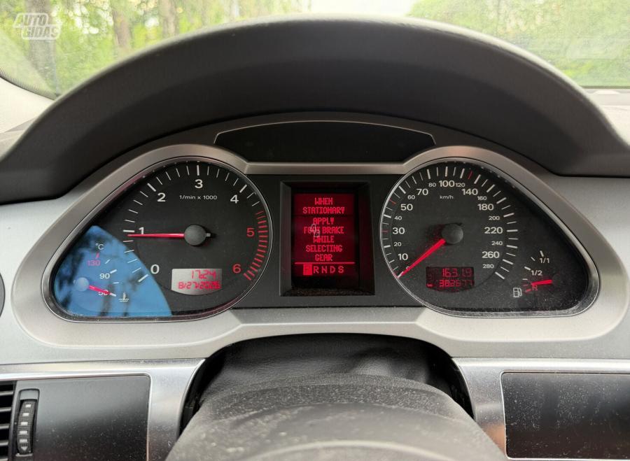 Black Audi A6 2008 in Vilnius, with an engine capacity of 3.00 L and mileage of 382 thousand km for 1650 €, photo 14 on AUTOMOTO.COM.LV