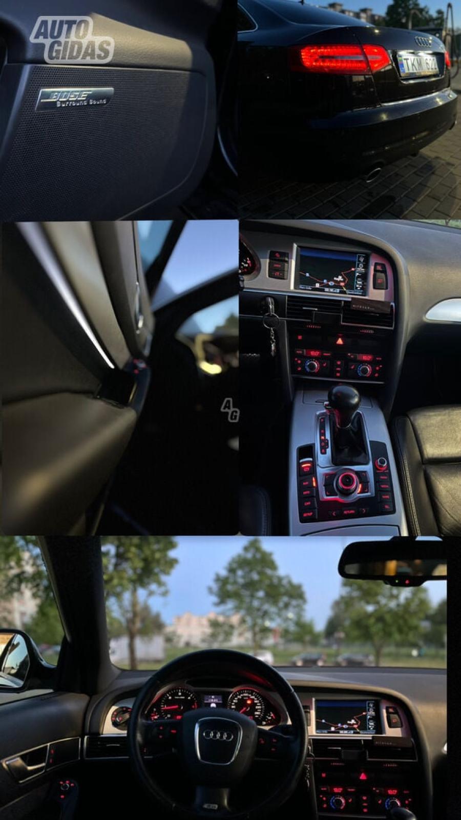 Melns Audi A6 2008 Kauņa, ar dzinēja tilpumu 2.70 L un nobraukumu 460 tūkst. km par 4400 €, foto 11 vietnē AUTOMOTO.COM.LV