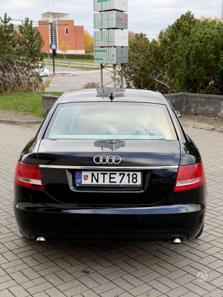 Black Audi A6 2008 in Vilnius, with an engine capacity of 2.00 L and mileage of 295 thousand km for 3500 €, photo 7 on AUTOMOTO.COM.LV