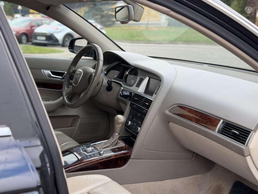 Black Audi A6 2008 in Vilnius, with an engine capacity of 2.00 L and mileage of 295 thousand km for 3500 €, photo 10 on AUTOMOTO.COM.LV