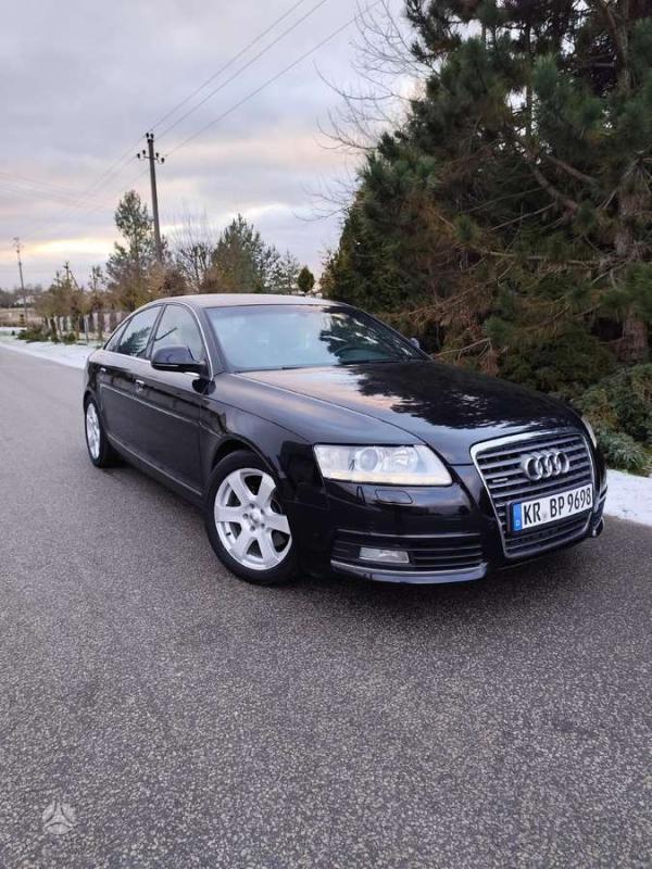 Melns Audi A6 2009 Viļņa, ar dzinēja tilpumu 2.70 L un nobraukumu 298 tūkst. km par 6150 €, foto 1 vietnē AUTOMOTO.COM.LV