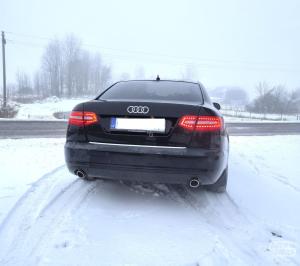 Black Audi A6 2009 in Vilnius, with an engine capacity of 3.00 L and mileage of 239 thousand km for 6900 €, photo 6 on AUTOMOTO.COM.LV