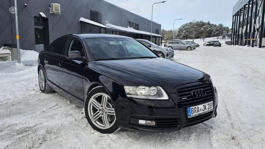 Black Audi A6 2009 in Jonava, with an engine capacity of 2.97 L and mileage of 218 thousand km for 6299 €, photo 4 on AUTOMOTO.COM.LV