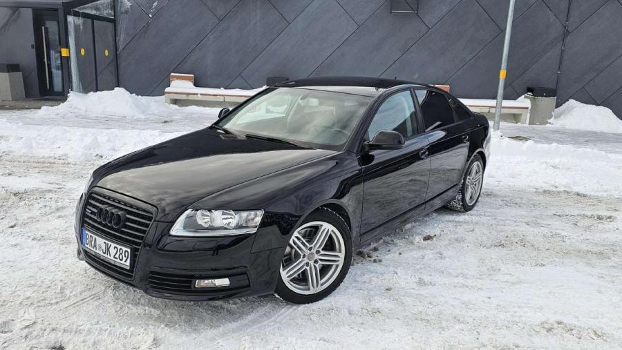 Black Audi A6 2009 in Jonava, with an engine capacity of 2.97 L and mileage of 218 thousand km for 6299 €, photo 7 on AUTOMOTO.COM.LV