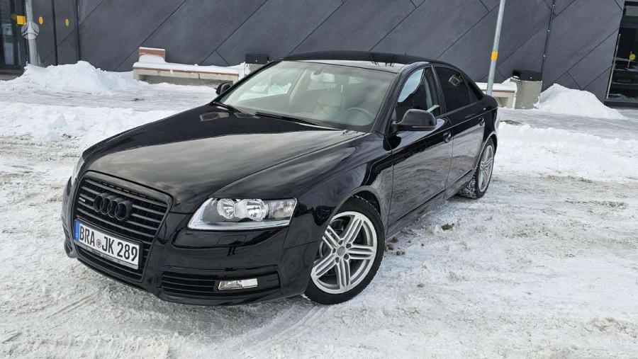 Black Audi A6 2009 in Jonava, with an engine capacity of 2.97 L and mileage of 218 thousand km for 6299 €, photo 8 on AUTOMOTO.COM.LV