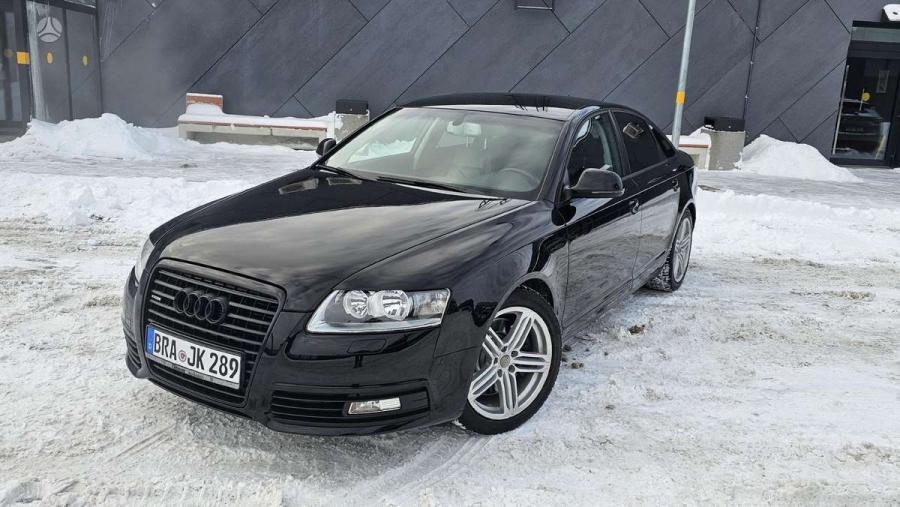Black Audi A6 2009 in Jonava, with an engine capacity of 2.97 L and mileage of 218 thousand km for 6299 €, photo 9 on AUTOMOTO.COM.LV