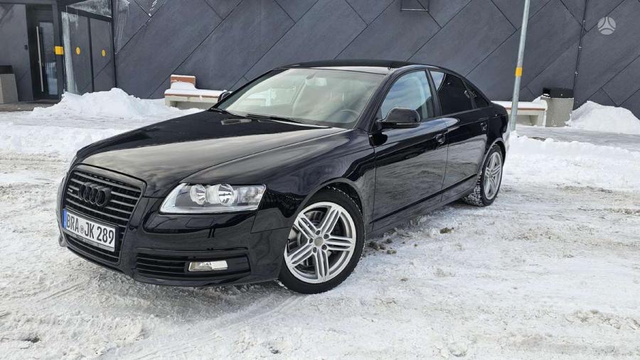 Black Audi A6 2009 in Jonava, with an engine capacity of 2.97 L and mileage of 218 thousand km for 6299 €, photo 10 on AUTOMOTO.COM.LV