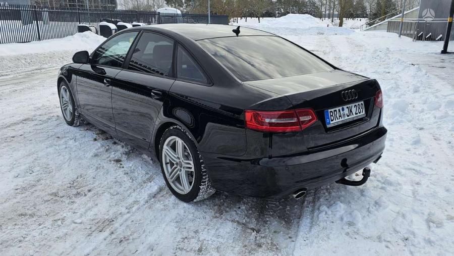 Black Audi A6 2009 in Jonava, with an engine capacity of 2.97 L and mileage of 218 thousand km for 6299 €, photo 13 on AUTOMOTO.COM.LV