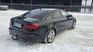 Black Audi A6 2009 in Jonava, with an engine capacity of 2.97 L and mileage of 218 thousand km for 6299 €, photo 15 on AUTOMOTO.COM.LV