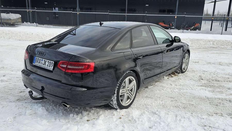 Black Audi A6 2009 in Jonava, with an engine capacity of 2.97 L and mileage of 218 thousand km for 6299 €, photo 15 on AUTOMOTO.COM.LV