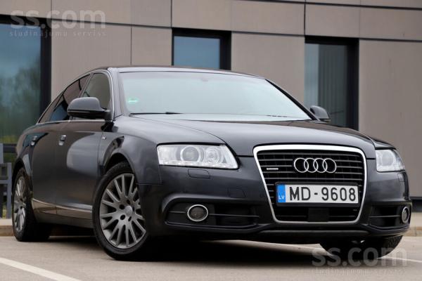 Melns Audi A6 2009 Tukums, ar dzinēja tilpumu 3.00 L un nobraukumu 352 tūkst. km par 6350 €, foto 1 vietnē AUTOMOTO.COM.LV