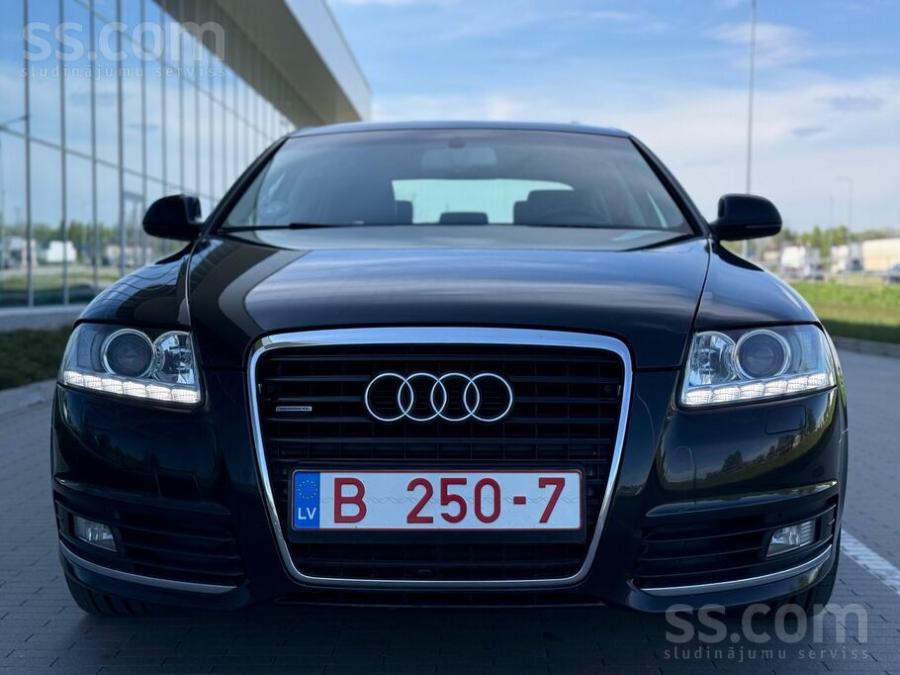 Black Audi A6 2009 in Rezekne, with an engine capacity of 3.00 L and mileage of 257 thousand km for 6990 €, photo 1 on AUTOMOTO.COM.LV