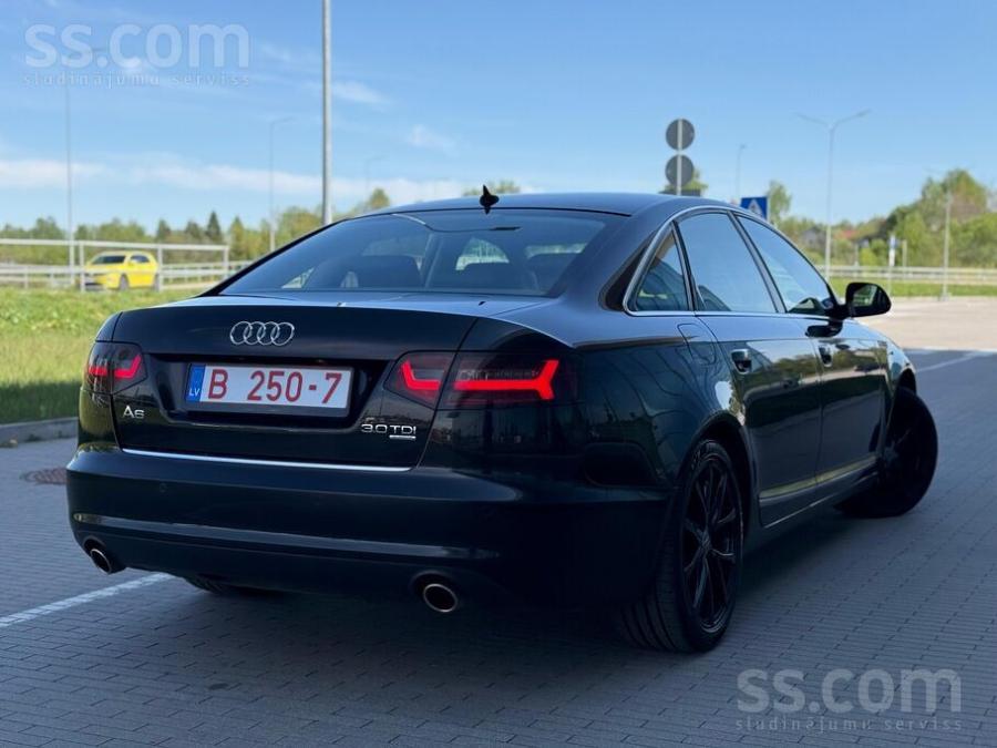 Black Audi A6 2009 in Rezekne, with an engine capacity of 3.00 L and mileage of 257 thousand km for 6990 €, photo 6 on AUTOMOTO.COM.LV