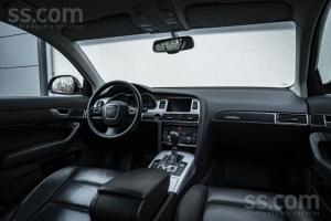 Black Audi A6 2009 in Riga, with an engine capacity of 3.00 L and mileage of 308 thousand km for 7150 €, photo 15 on AUTOMOTO.COM.LV