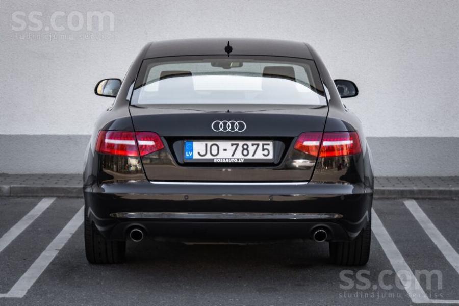 Black Audi A6 2009 in Riga, with an engine capacity of 3.00 L and mileage of 308 thousand km for 6750 €, photo 6 on AUTOMOTO.COM.LV