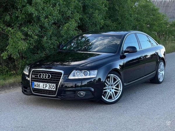 Black Audi A6 2009 in Vilnius, with an engine capacity of 2.97 L and mileage of 244 thousand km for 7250 €, photo 1 on AUTOMOTO.COM.LV
