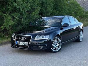 Melns Audi A6 2009 Viļņa, ar dzinēja tilpumu 2.97 L un nobraukumu 244 tūkst. km par 7250 €, foto  vietnē AUTOMOTO.COM.LV