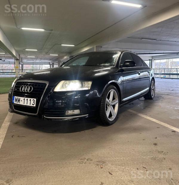 Black Audi A6 2010 in Riga, with an engine capacity of 3.00 L and mileage of 296 thousand km for 7600 €, photo 1 on AUTOMOTO.COM.LV