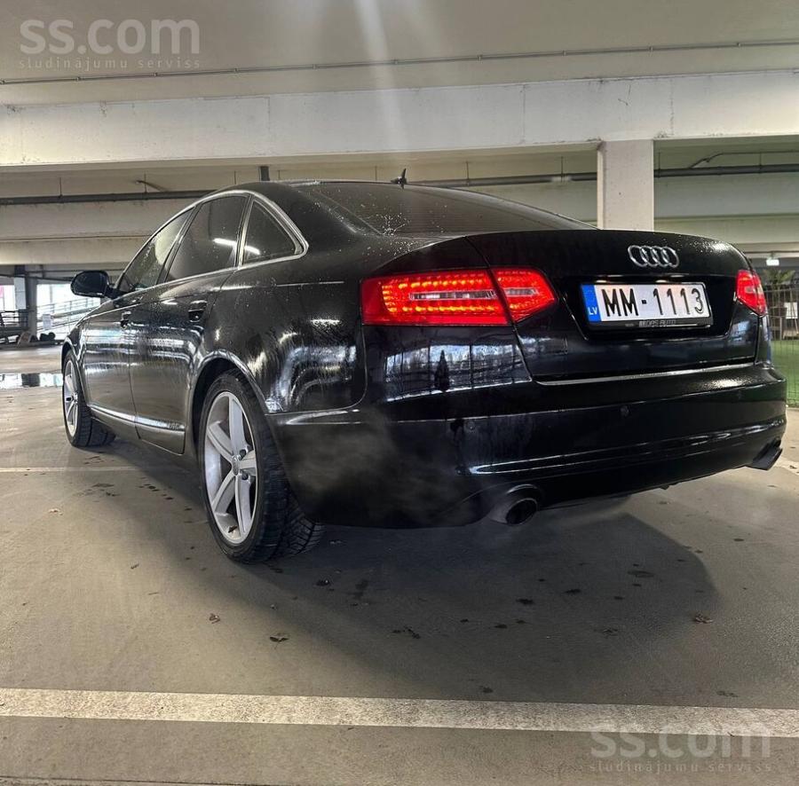 Black Audi A6 2010 in Riga, with an engine capacity of 3.00 L and mileage of 296 thousand km for 7600 €, photo 3 on AUTOMOTO.COM.LV