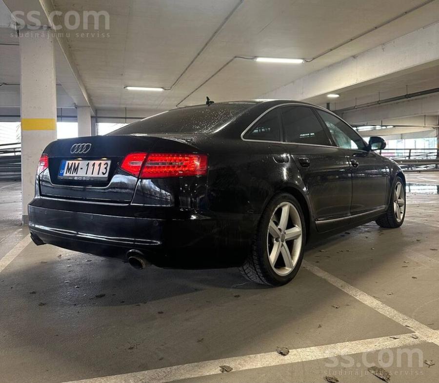 Black Audi A6 2010 in Riga, with an engine capacity of 3.00 L and mileage of 296 thousand km for 7600 €, photo 4 on AUTOMOTO.COM.LV